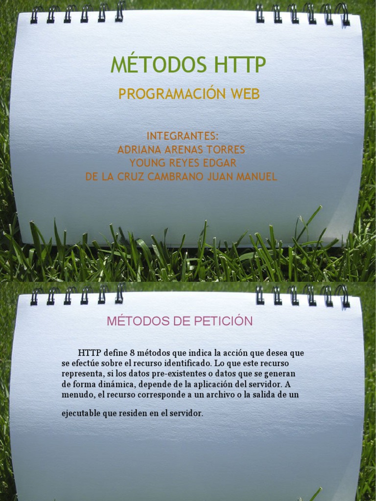 Métodos HTTP PDF | PDF | Protocolo de Transferencia de Hipertexto | Servidor web