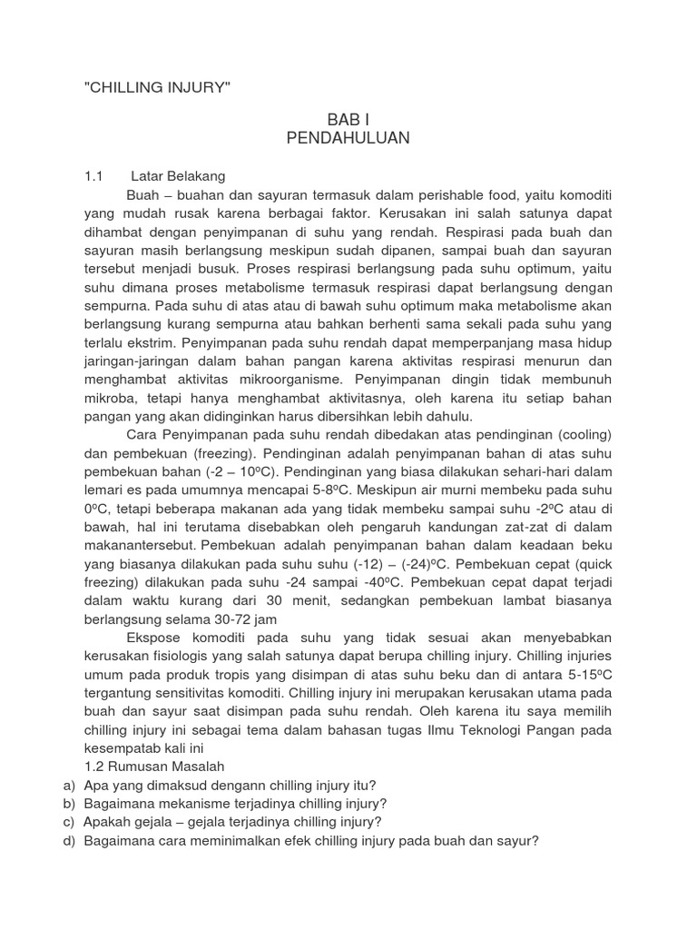 Chilling Injury | PDF