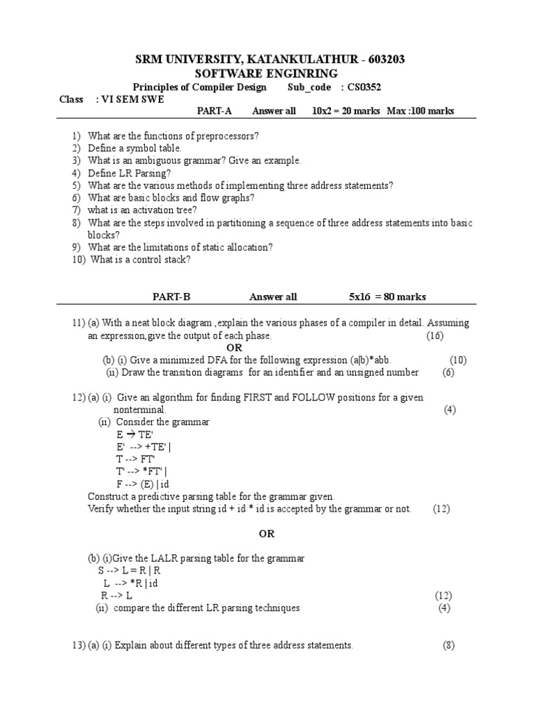 Principles of Compiler Design: An In-Depth Look at the Key Concepts Through a Series of ...