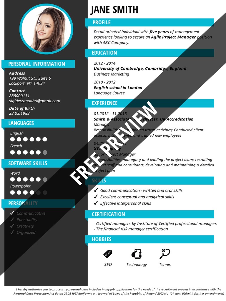 Jane Smith CV | PDF | Business | Computing And Information Technology