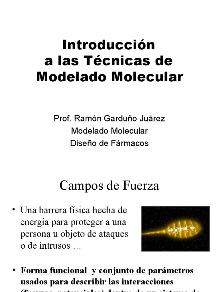 Introducción al Modelado Molecular | PDF | Moléculas | Núcleo atómico