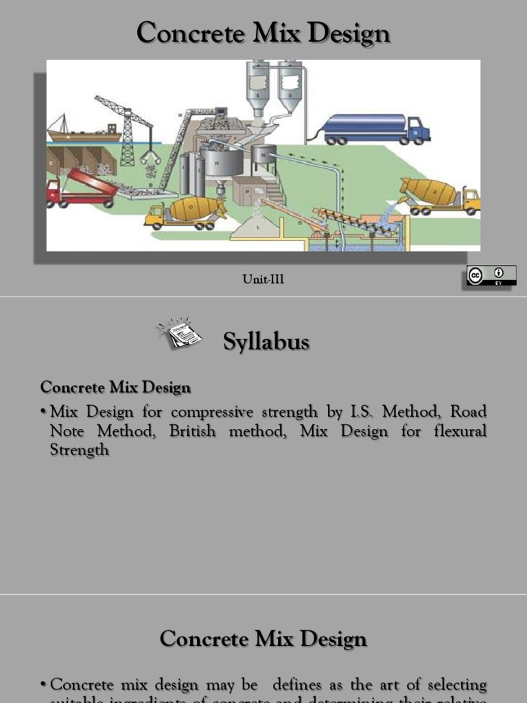 Concrete Mix Design Fundamentals | PDF | Concrete | Density