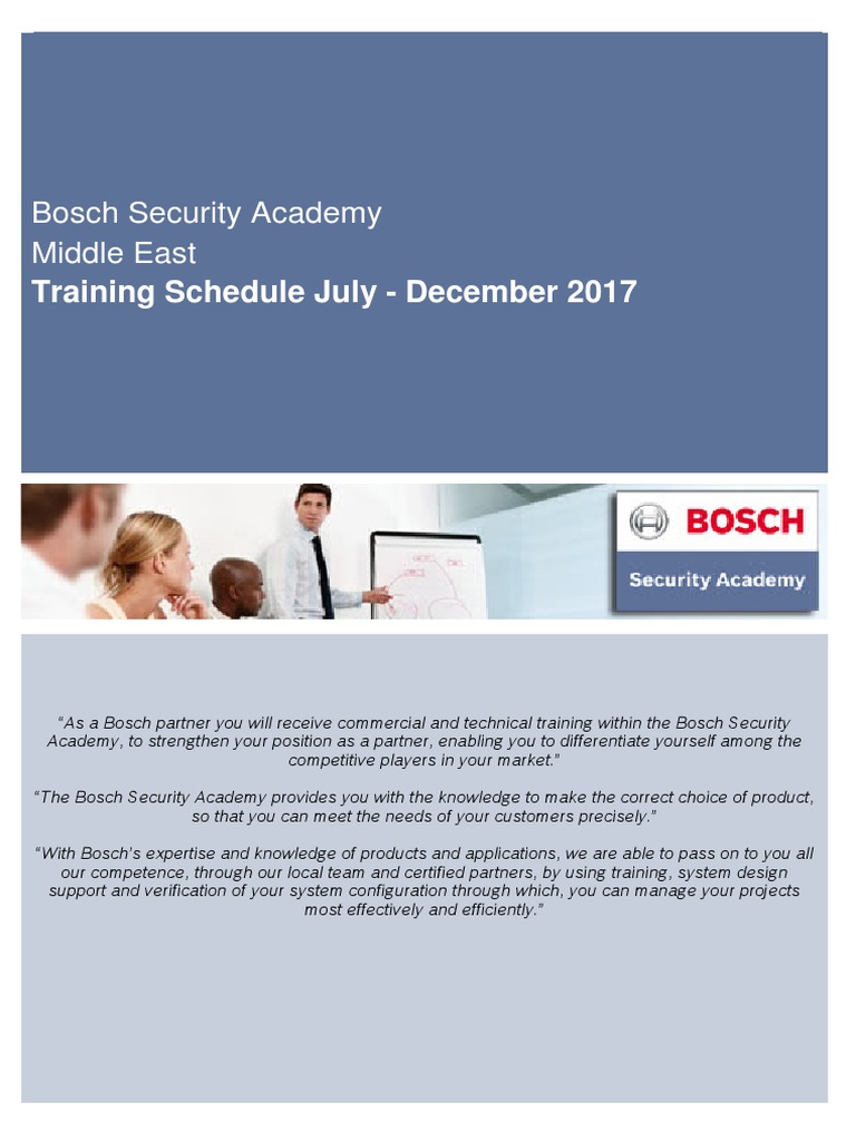 Bosch Training | Download Free PDF | Closed Circuit Television ...