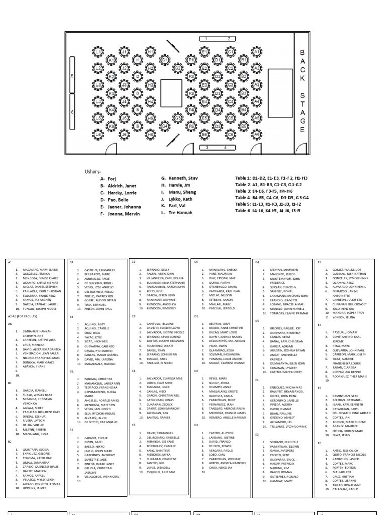 Seating Arrangement Real | PDF