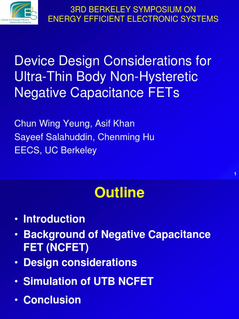 2-7yeung Negative Capacitance | PDF | Field Effect Transistor ...