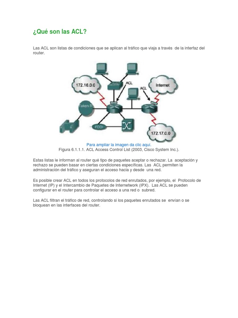 Qué son las ACL | Router (Informática) | Protocolos de comunicaciones