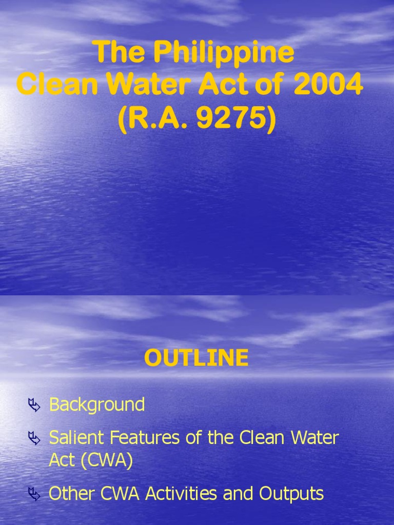 Clean Water Act | PDF | Water Resources | Water Pollution