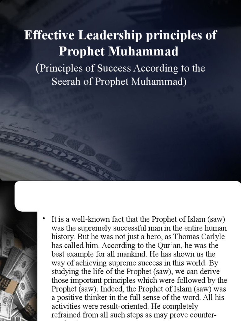 Leadership Principles of Prophet Muhammad | PDF | Muhammad | Quran
