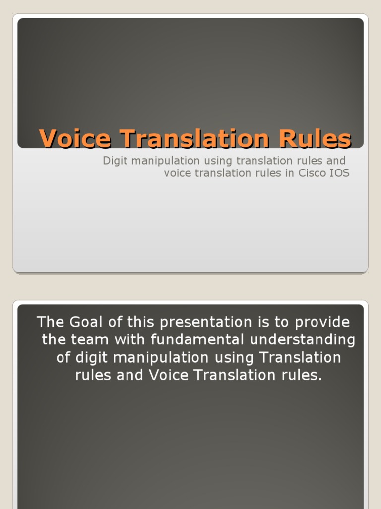 Cisco Voice Translation Rules Overview | PDF | Regular Expression ...