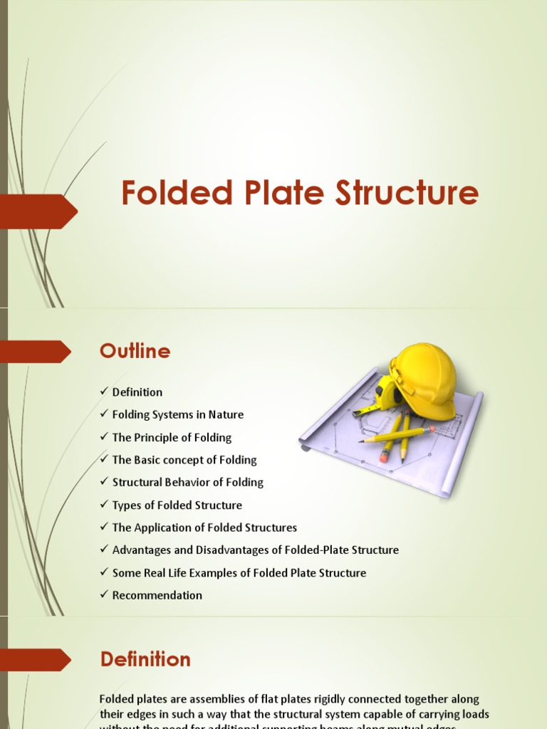 Folded Plate Structure | PDF | Structural Steel | Building