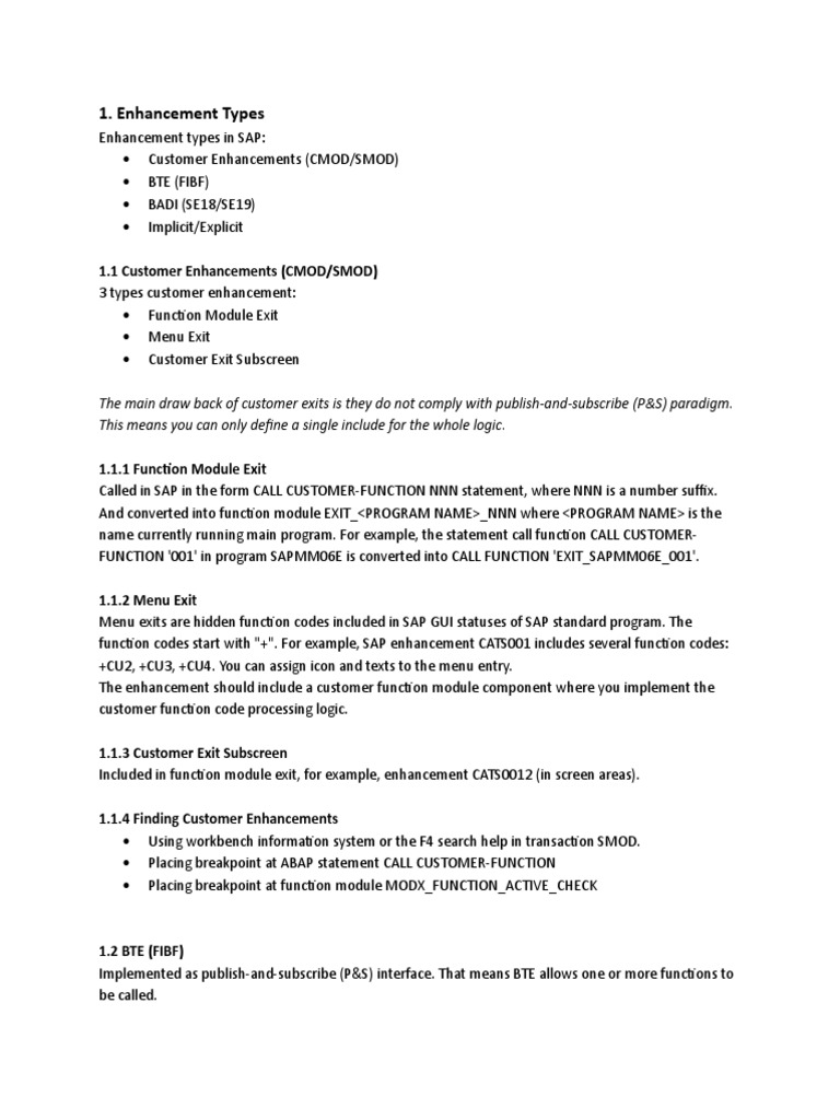 Summary Abap Fi Pdf Class Computer Programming Method Computer Programming
