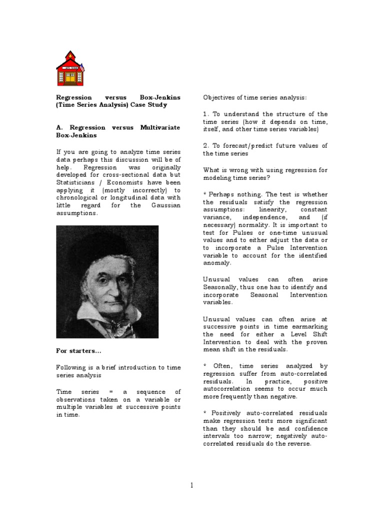 Regression Vs Box Jenkins Case Study | PDF | Multicollinearity ...