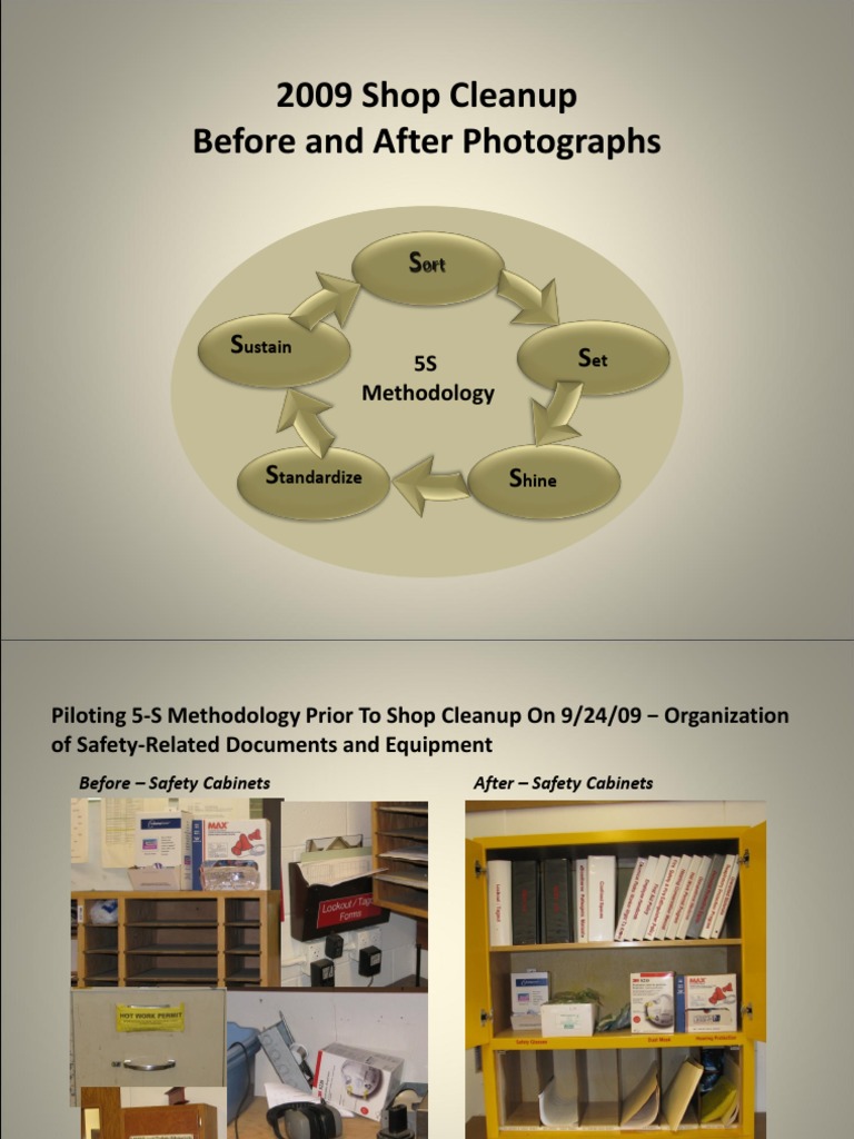 5S Shop Cleanup: Before & After Photos | PDF