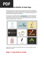 Consejos y Pasos para Diseñar Un Buen Logotipo | PDF | Marca | Diseño