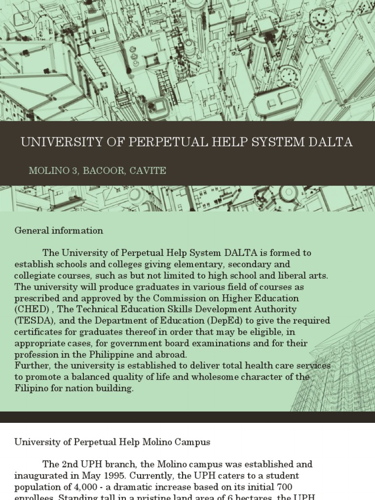 University of Perpetual Help System Dalta: Molino 3, Bacoor, Cavite | PDF