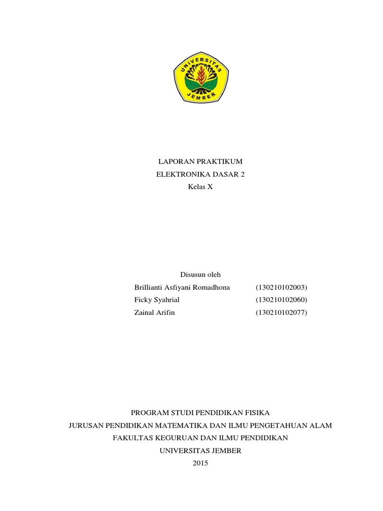 Laporan Praktikum Eldas 2 Fix | PDF