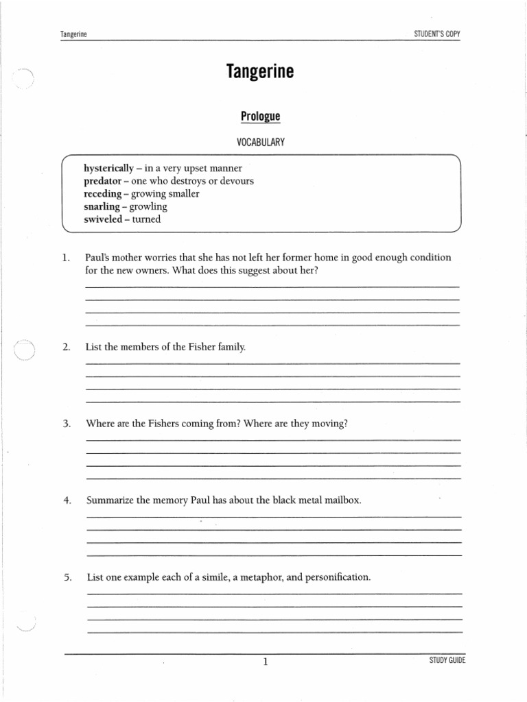 Part One Study Guide | PDF