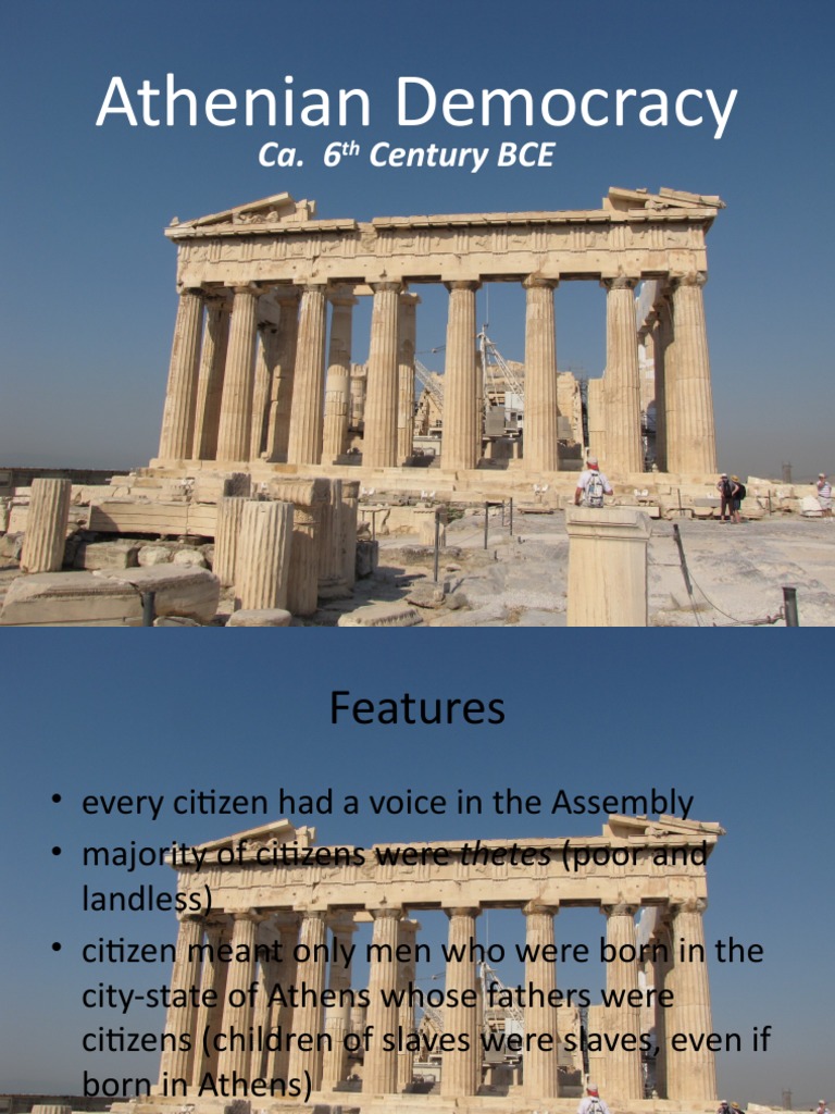 Athenian Democracy: Ca. 6 Century BCE | PDF | Classical Antiquity ...