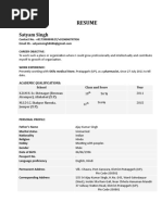 Matrimonial Resume CV | PDF | Lifestyle