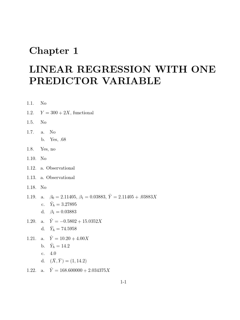 Solutions To Applied Linear Regression Models Pdf