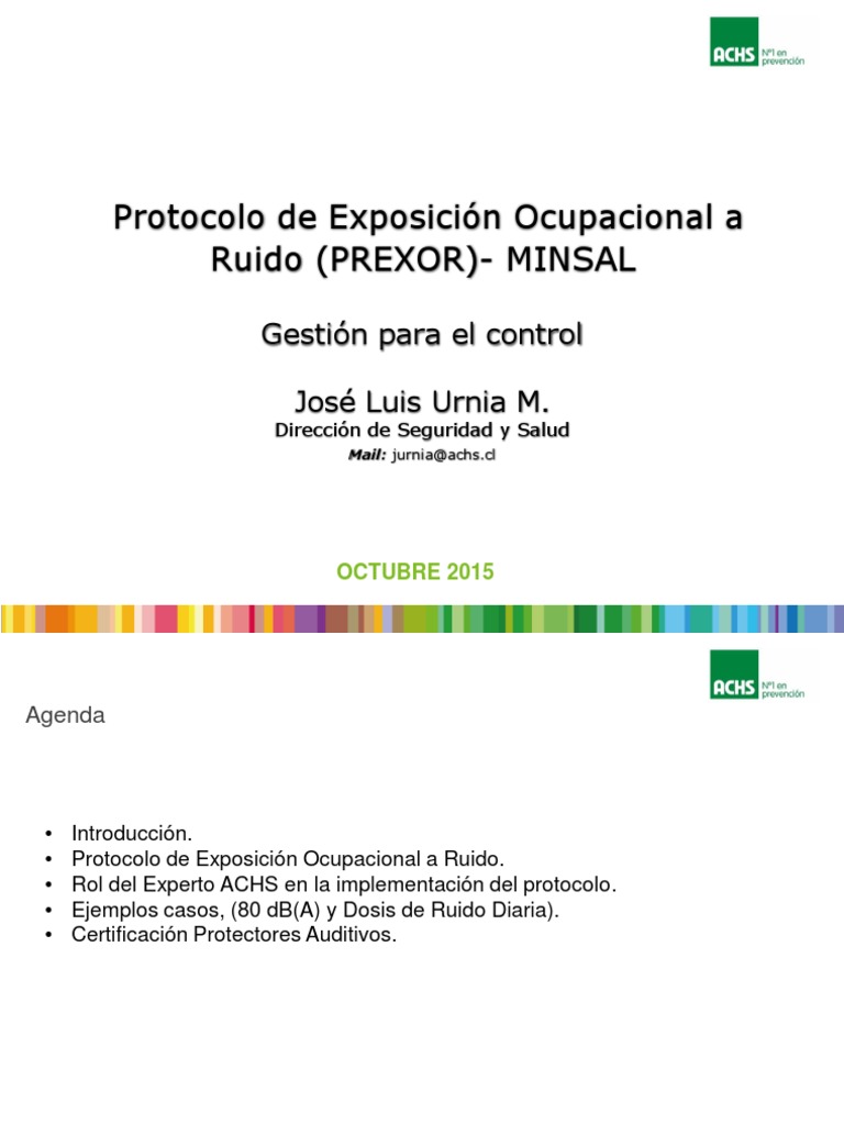 Protocolo PREXOR: Control de Ruido Laboral | PDF | ruido | Decibel