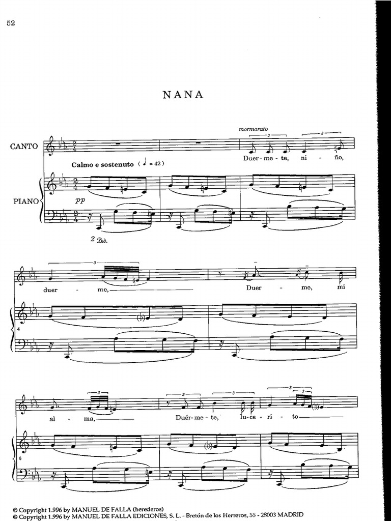 Nana de Falla | PDF