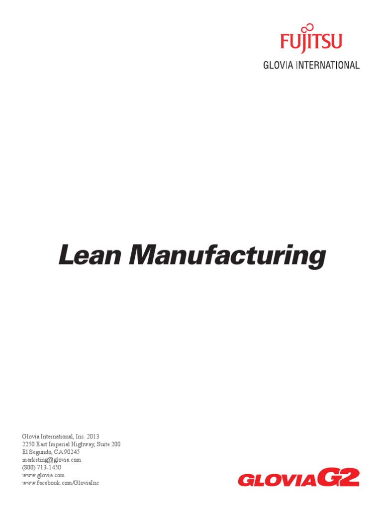 Glovia Lean Manufacturing | PDF | Lean Manufacturing | Enterprise ...