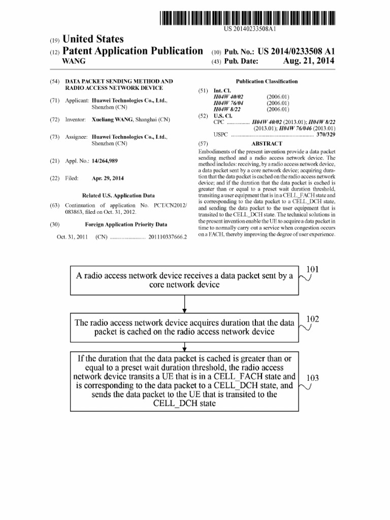 United States: (12) Patent Application Publication (10) Pub. No.: US ...