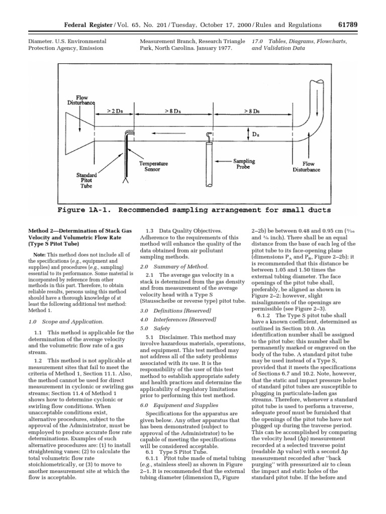 S-Type Pitot Specifications | Pressure Measurement | Calibration | Free ...
