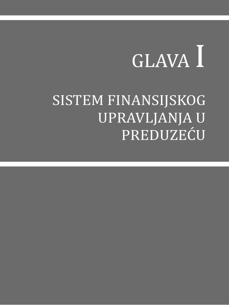 Poslovne Finansije | PDF