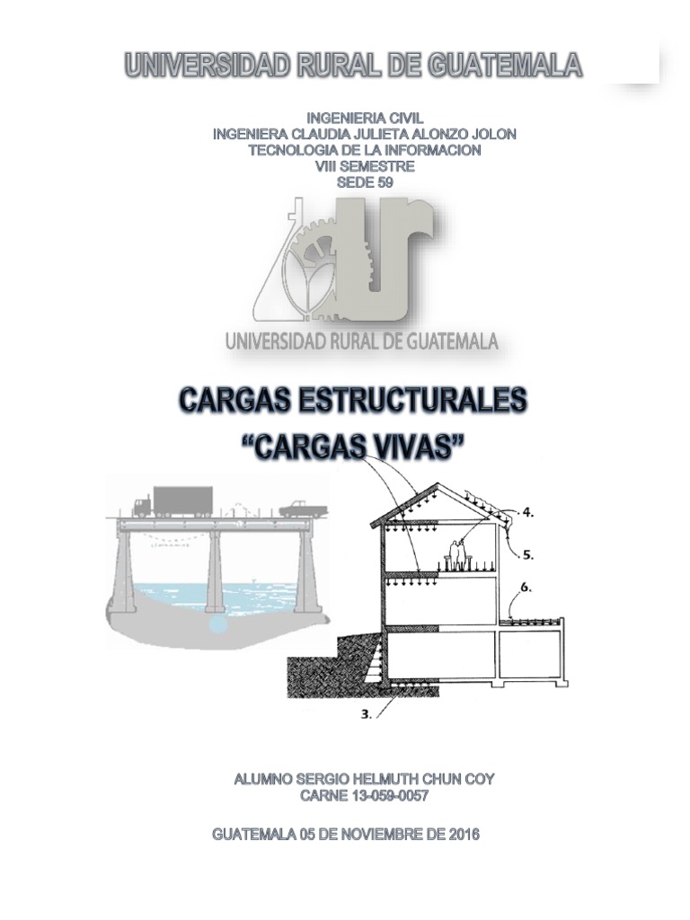 Diseño de Cargas Vivas en Estructuras | PDF | Guatemala | Diseño