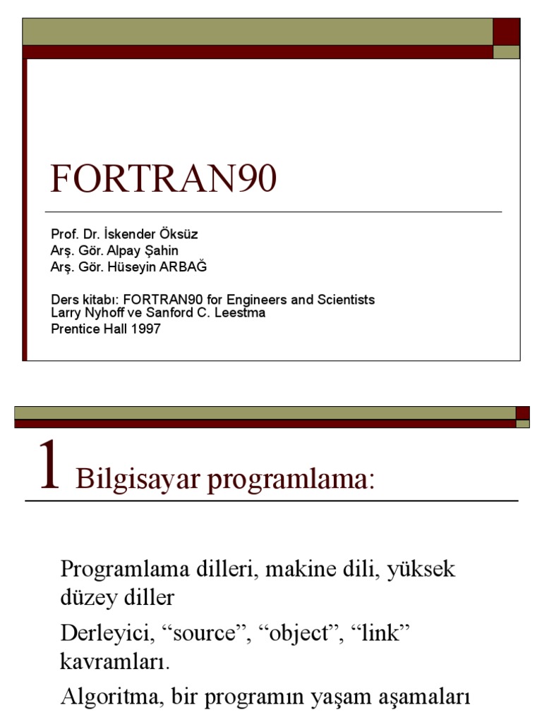 Fortran 90 | PDF