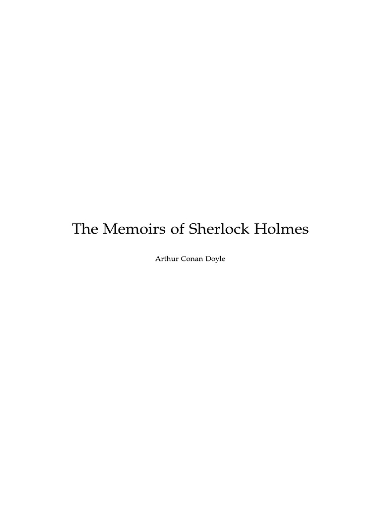 Mems PDF | PDF | The Adventure Of Silver Blaze | Sherlock Holmes