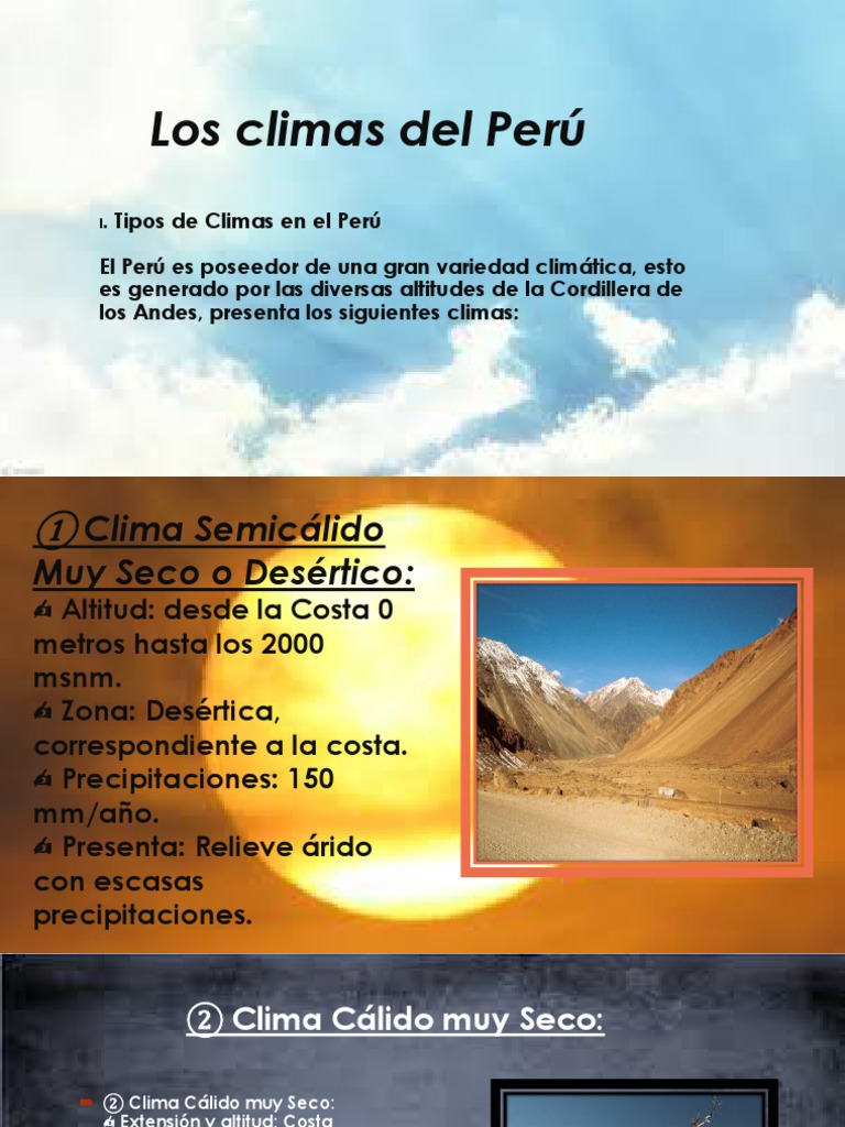Los Climas Del Perú | PDF