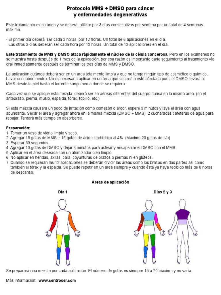 Protocolo DMSO MMS Cancer | PDF