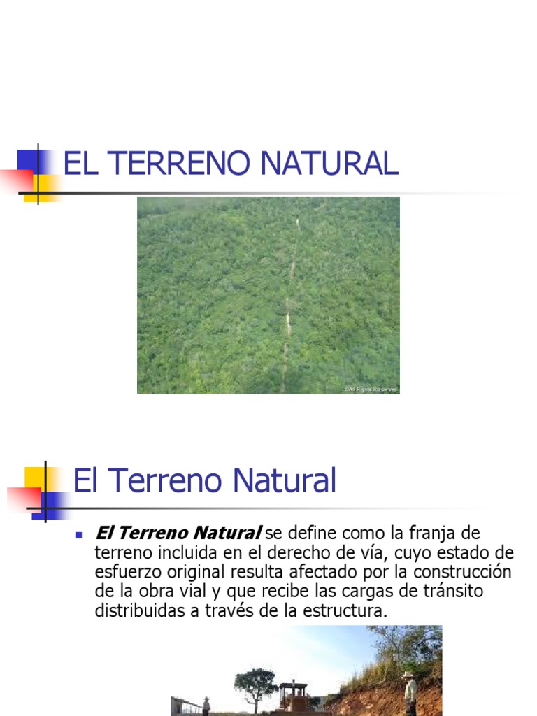 El Terreno Natural.ppt | La carretera | Mecánica de suelos