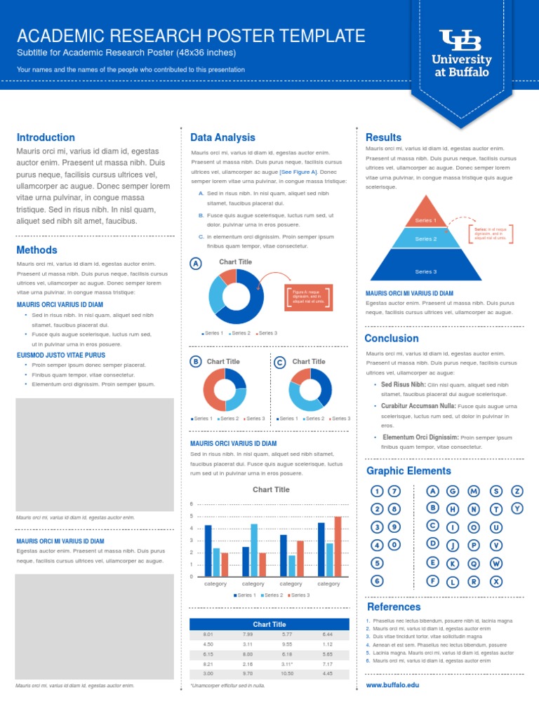 Vertical Academic Research Poster Template | PDF