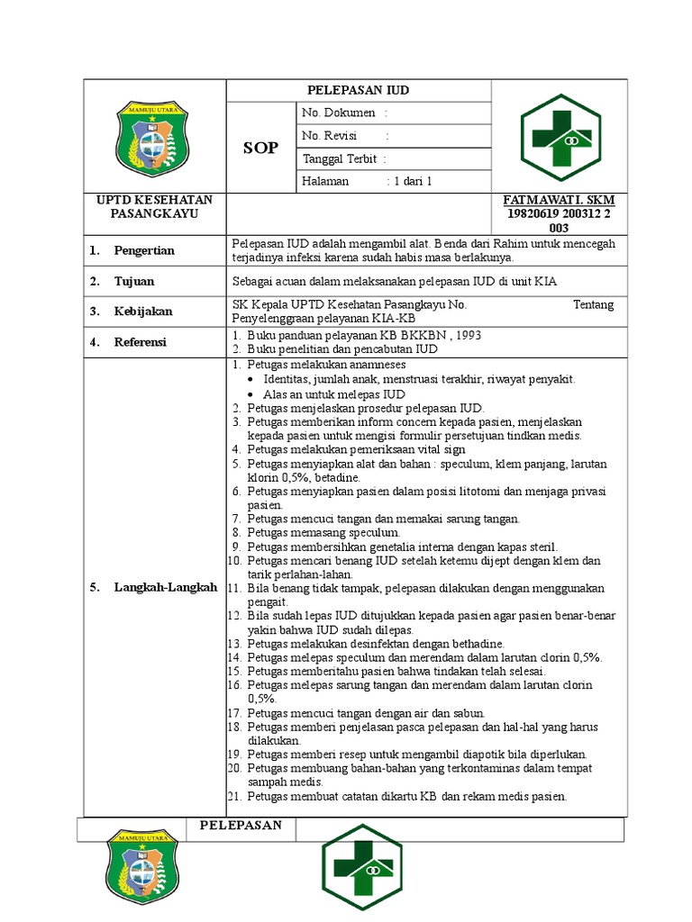 Soap Pelepasan Iud | PDF