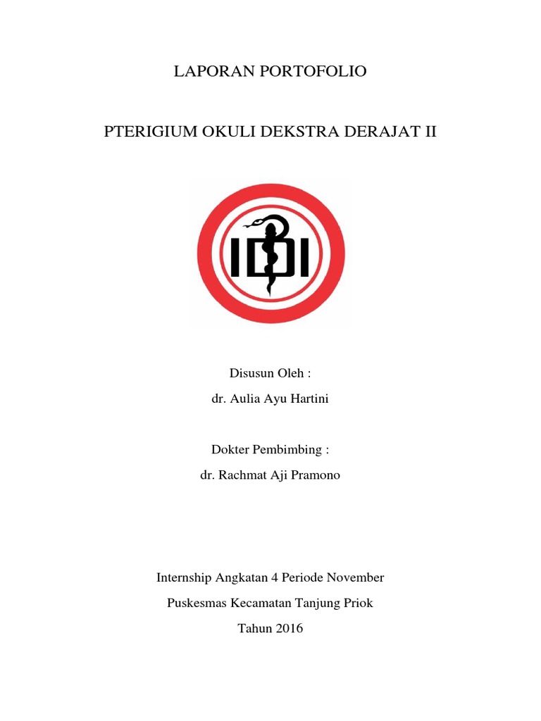 Cover Laporan Portofolio | PDF