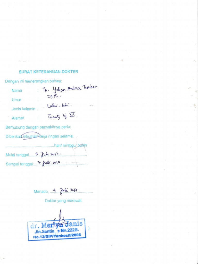 Scan Surat Dokter | PDF