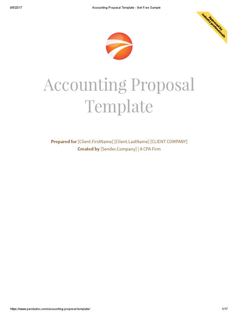 Accounting Proposal Template - Sample | PDF | Bookkeeping | Accounts ...