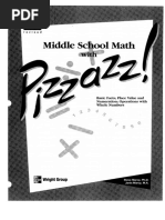 Middle School Math With Pizzazz Book B | PDF | Teaching Mathematics