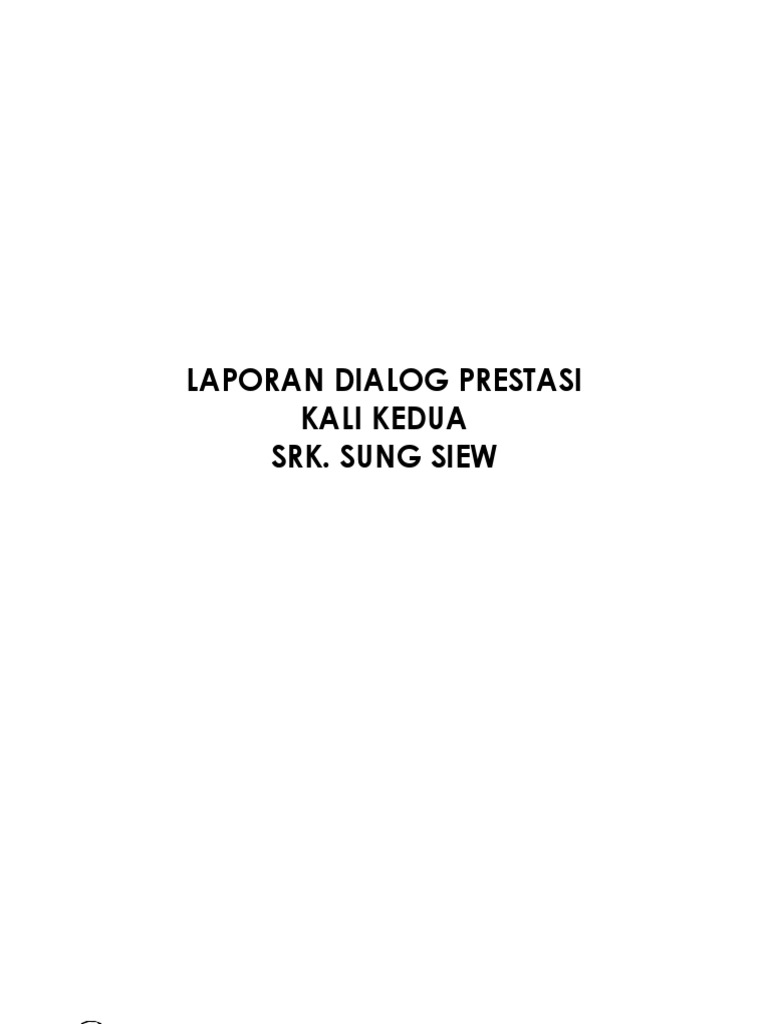 COVER Laporan Dialog Prestasi | PDF