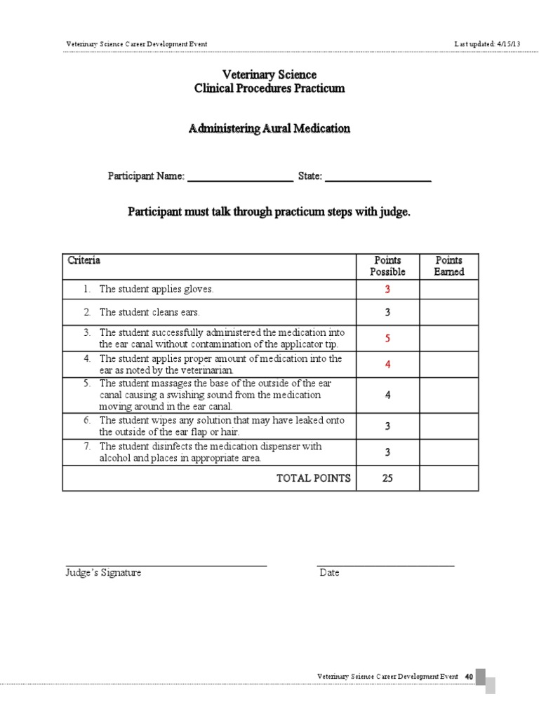 Aural Medication Administration Guide | PDF