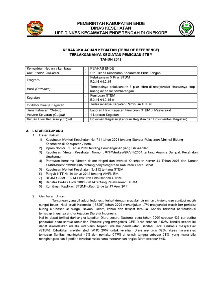 Pemicuan STBM di Onekore 2016 | PDF