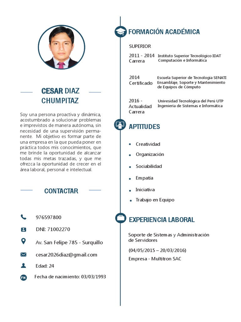 CV Cesar | PDF | Microsoft | Microsoft Windows