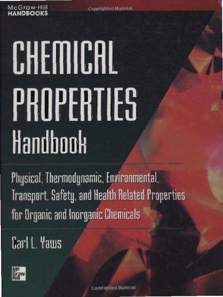 Yaws Chemical Properties Handbook PDF | PDF