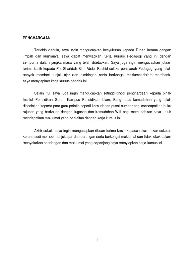 Contoh Pedagogi | PDF