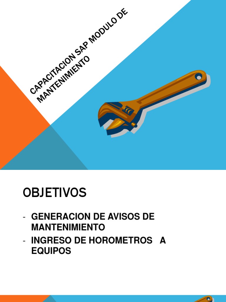 Capacitacion Sap Modulo de Mantenimiento | PDF | Áreas de informática | Informática