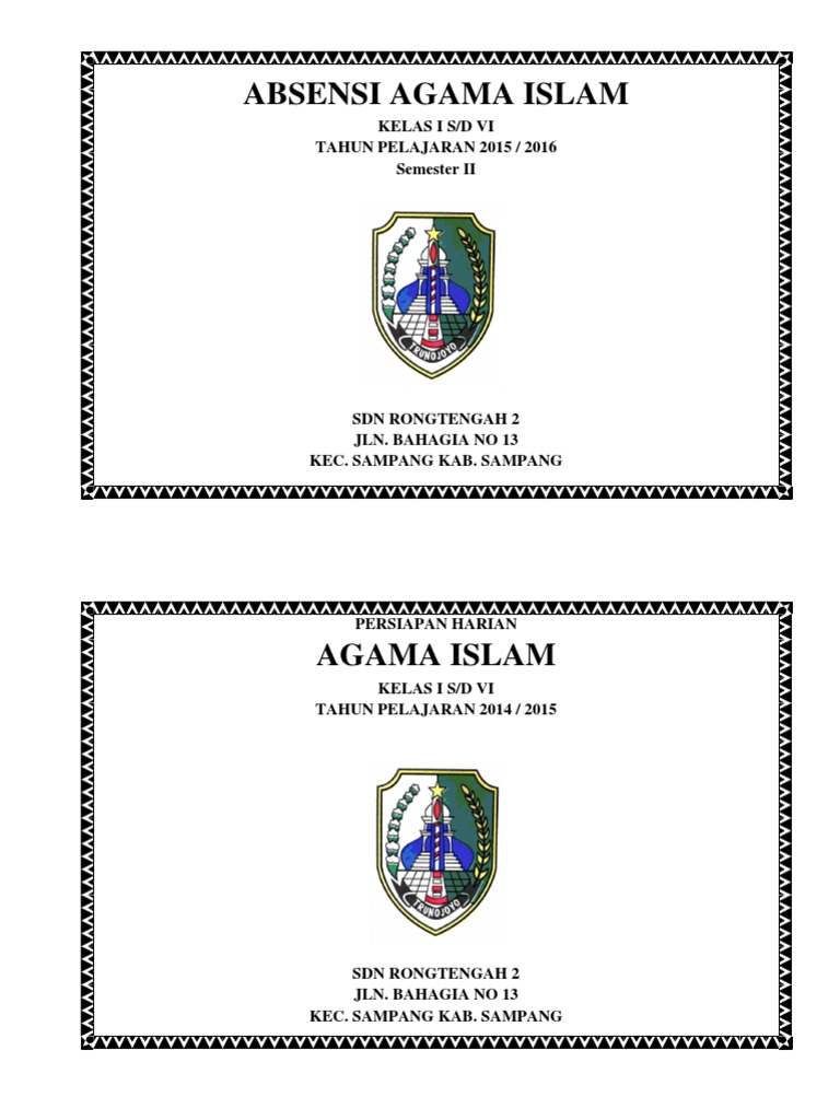 Absensi Agama Islam Cover | PDF